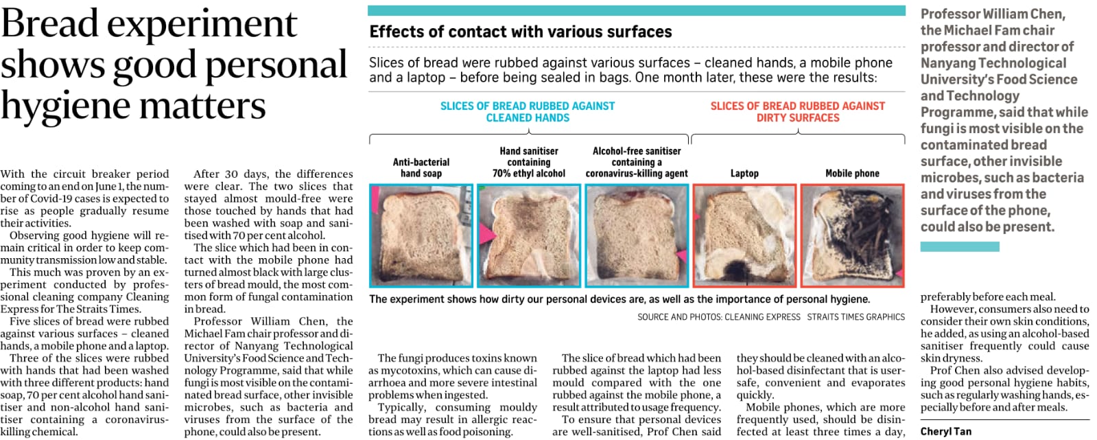 Bread Experiment Shows Good Personal Hygiene Matters - Published in ...
